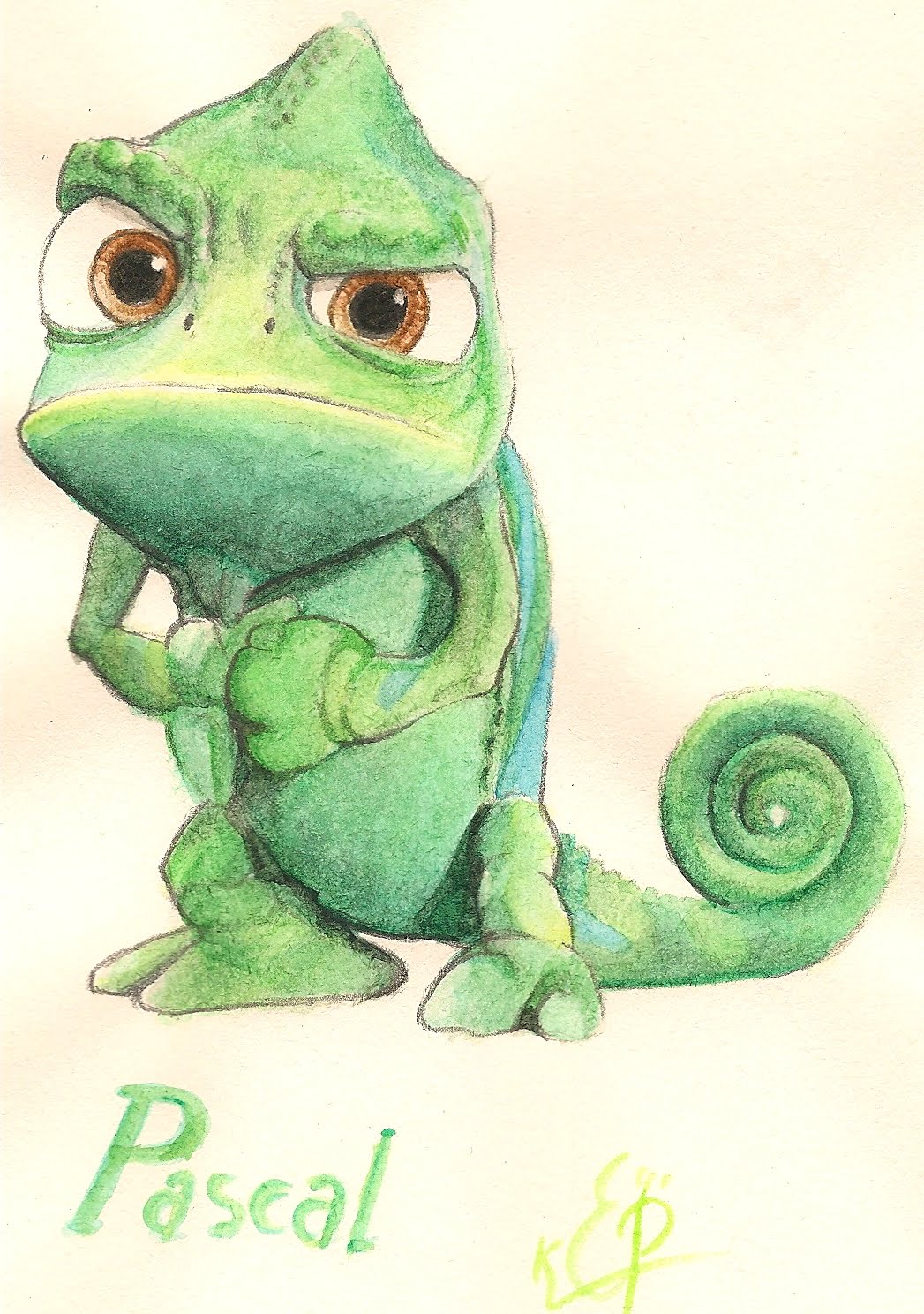 Little J Art: pascal le caméléon n°2