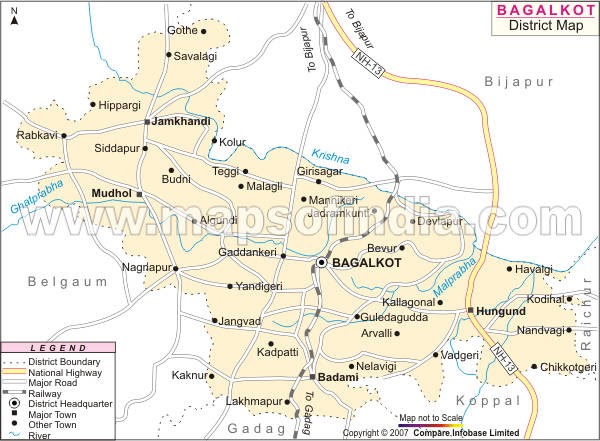 Bagalkot District Karnataka: Bagalkot District map