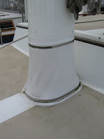 Windborne in Puget Sound: How To Cut a Mast Boot