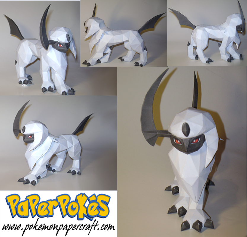PaperPokés - Pokémon Papercraft: ABSOL (Brandon's Anniversary Model)