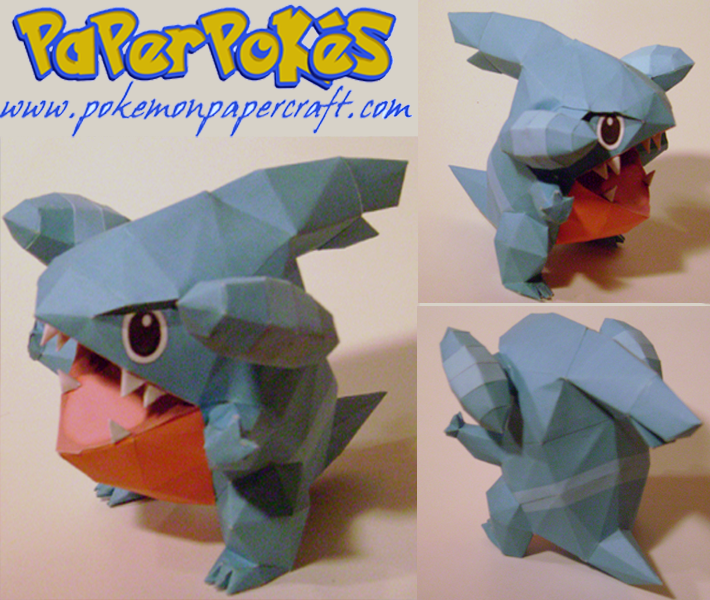 PaperPokés - Pokémon Papercraft: GIBLE