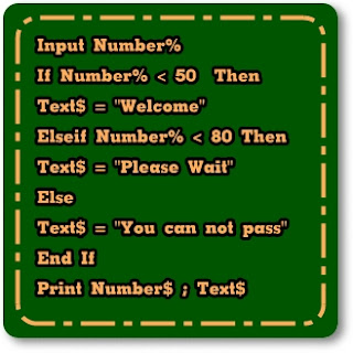 qbasic: If..Then..Else