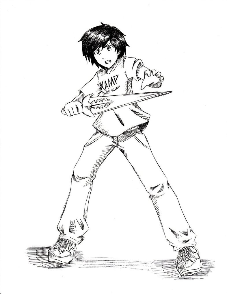 Camp Halfblood: Percy Jackson Art: Anaklusmos-Riptide