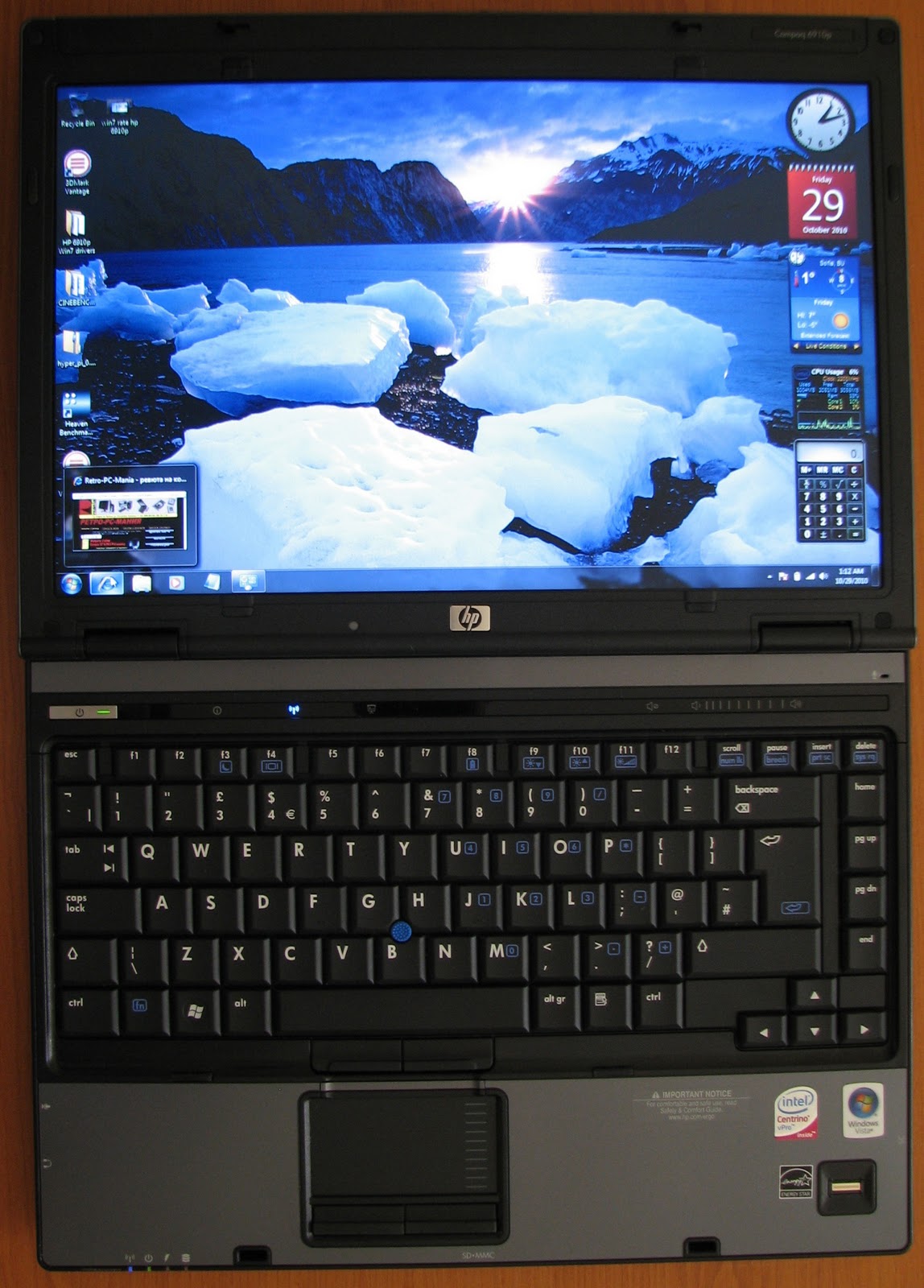 HP Compaq 6910p - мощта на Core2Duo T9300 и ATI Radeon X2300 | Retro-PC ...