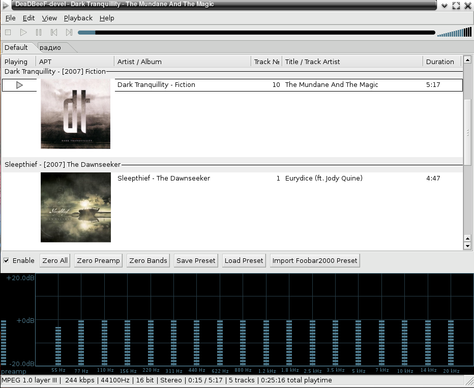 DeadBeef - Simple, Lightweight Music Player for Ubuntu Maverick, Lucid