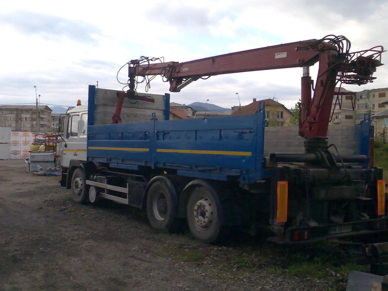 CAMION CU MACARA SI REMORCA Second Hand de vanzare MAN 24.362 din 1990 ...