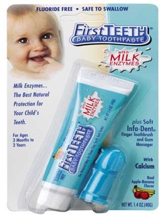first teeth natural enzyme baby toothpaste