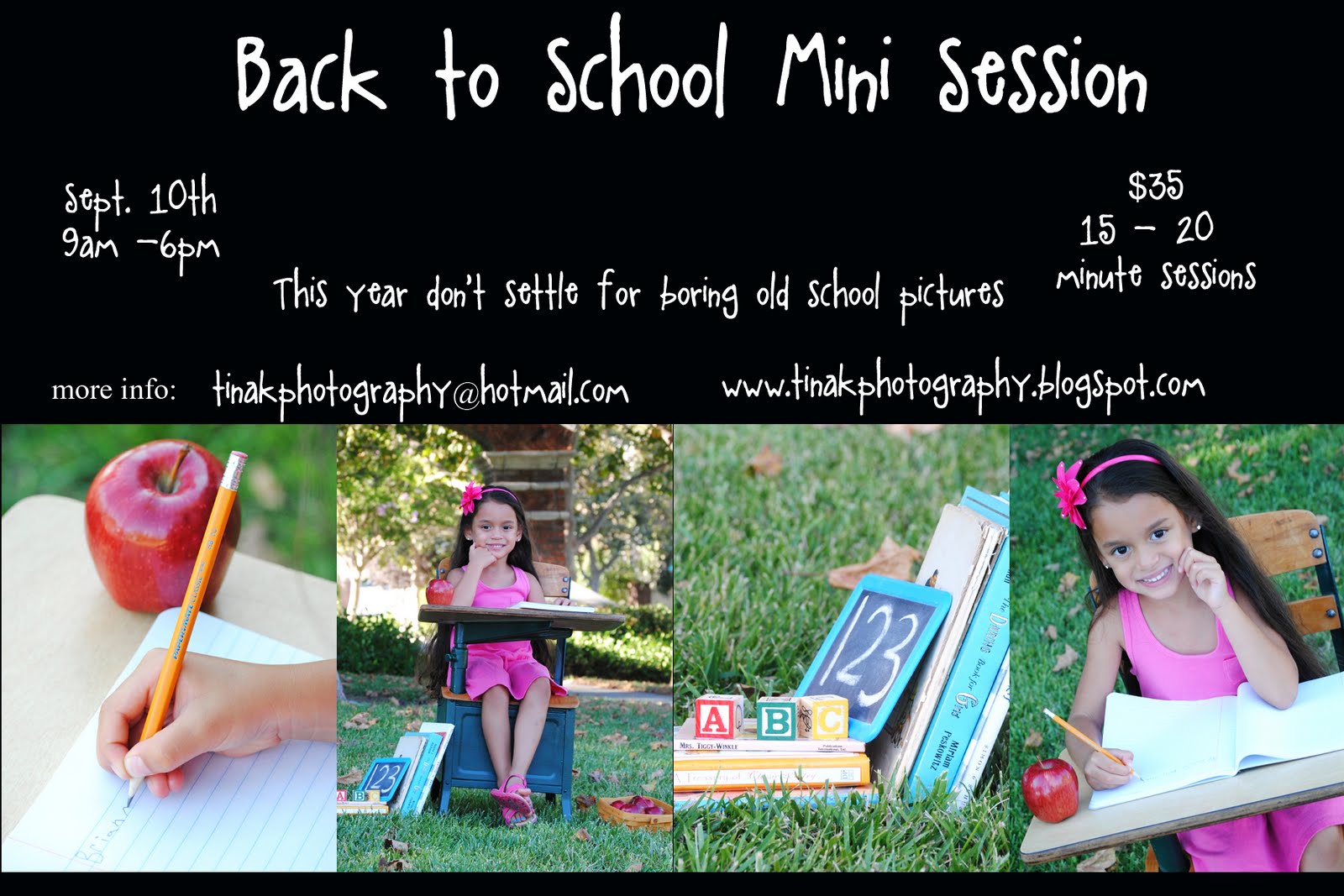 tina k. photography: Back to School Mini Session