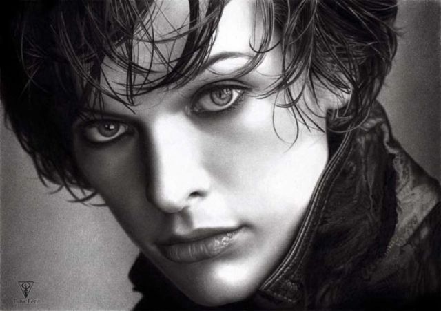 Beautiful Pencil Drawings of Women Wallpaper