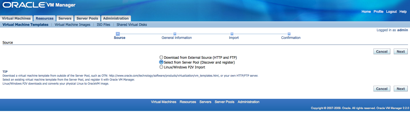 Johan Louwers - Tech blog: Oracle VM import template