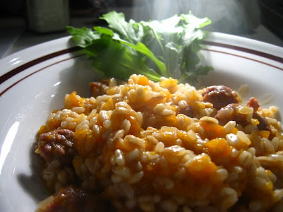 A Tavola con Mammazan: Risotto rustico con salsiccia e zucca
