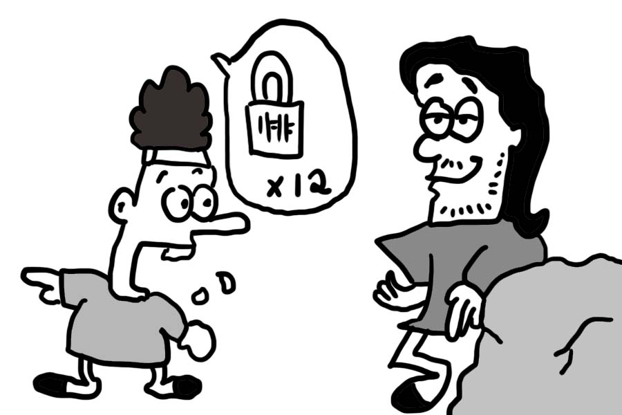 Bible Cartoon: Jesus: Fish and Loaves