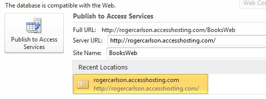 Access 2010 Web Databases: Uploading to SharePoint – Roger's Access Blog