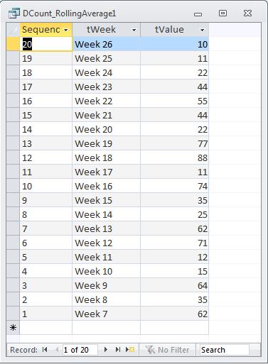 Roger's Access Blog: Domain Function Example: Rolling Average in Query