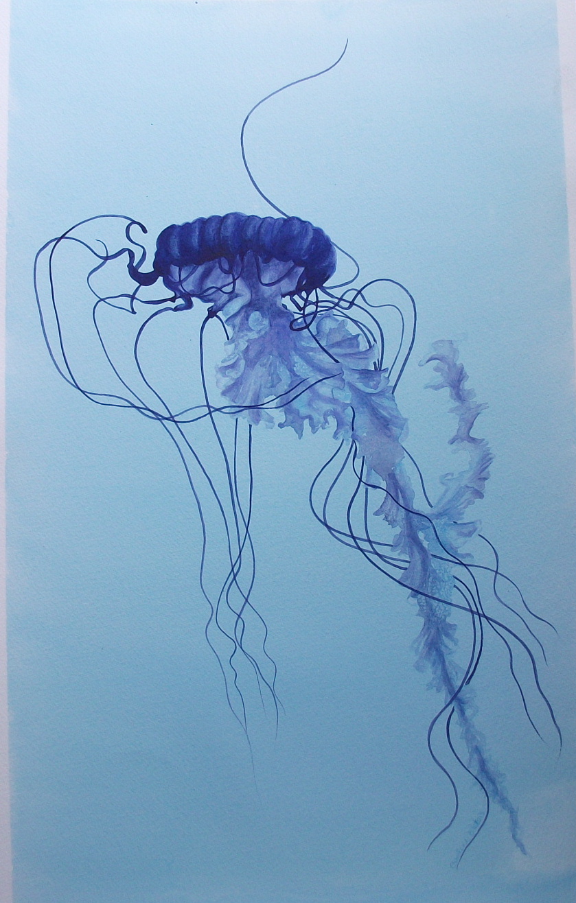 Uniqart: Blue Jellyfish Number Three