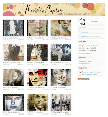 MICHELLE CAPLAN: Mixed Media Collage Artist: 2007-07-01