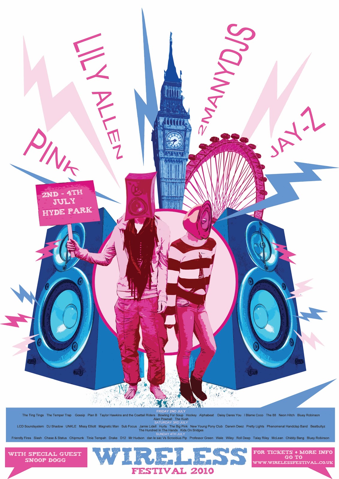 Portfolio: Final Poster & Flyer Designs For 'Wireless' Music Festival ...