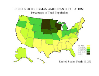 euro americans: Where German-Americans live