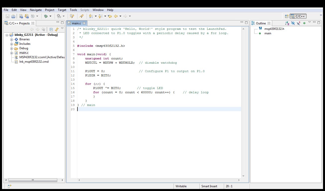 Scientific Instruments Using the TI MSP430: Tutorial 05: Loading the Program
