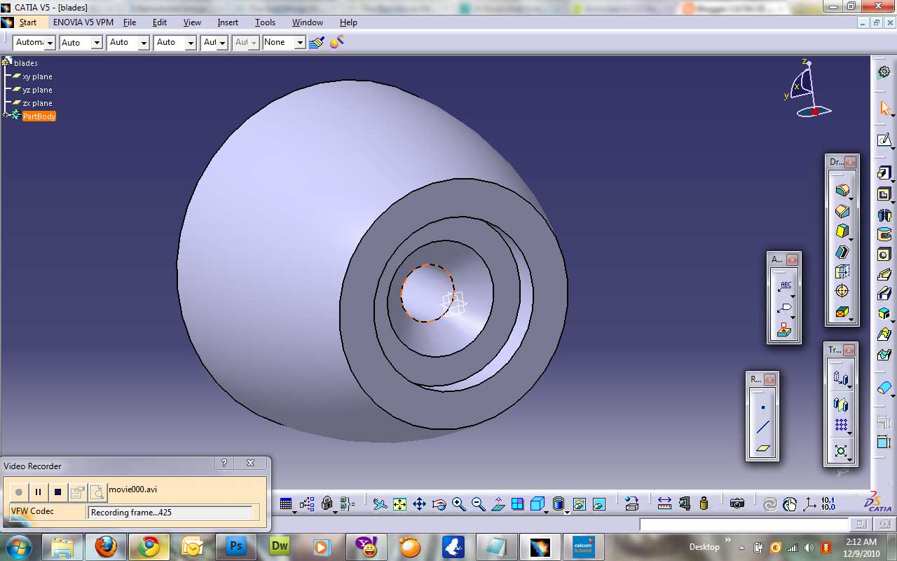 Modeling Fan or Propeller Blades - CATIA V5 Tutorial