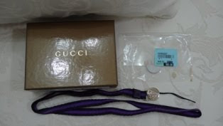 Best Bargain!!: 100% Authentic Gucci Purple Gucci Lanyard.