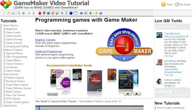 Video Tutorials για το GameMaker