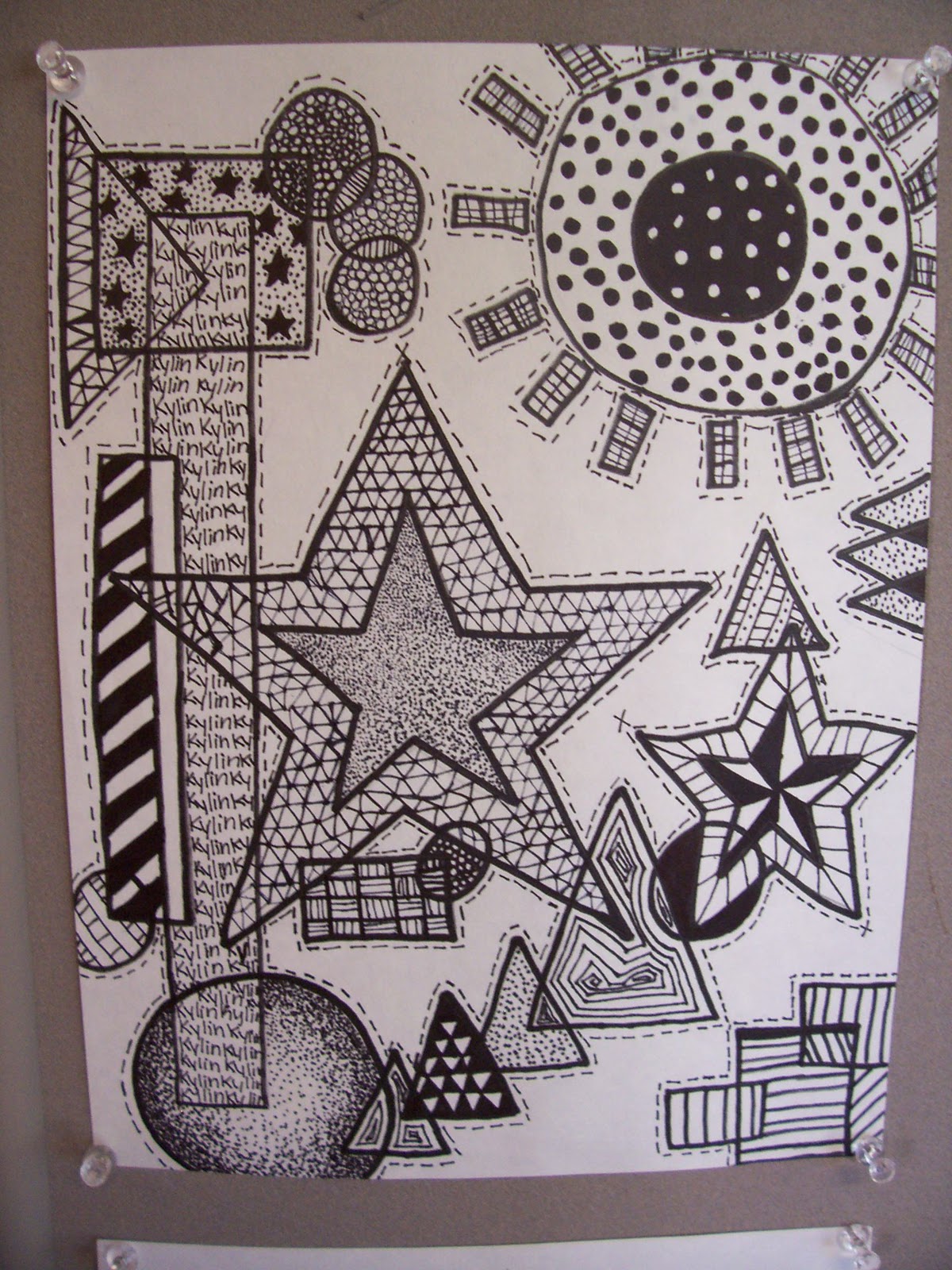 Irvington Community Middle School Art: Ink Patterns-7th and 8th graders ...