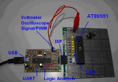 isp51: USB AVR ATmega 24C ISP Multi Programmer + Oscilloscope + Logic ...