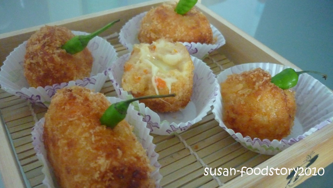 Susan-foodstory: Kroket Ayam (Chicken Croquette)