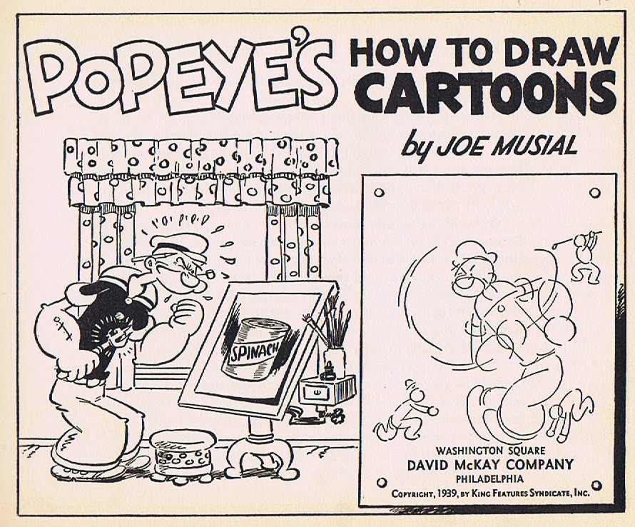 Scary Terry's World: POPEYE's How to Draw Cartoons by Joe Musial