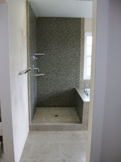 Golden Spiral Tile~: Shower Installations Continued...
