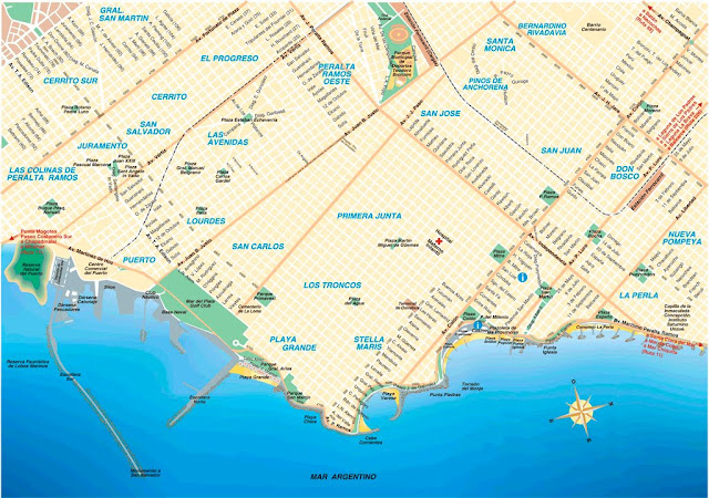 BIENVENIDOS UNIVERSITARIOS Mar del plata: PLANO CIUDAD