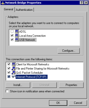 CompuNet: How to bridging Ethernet Network Adapter