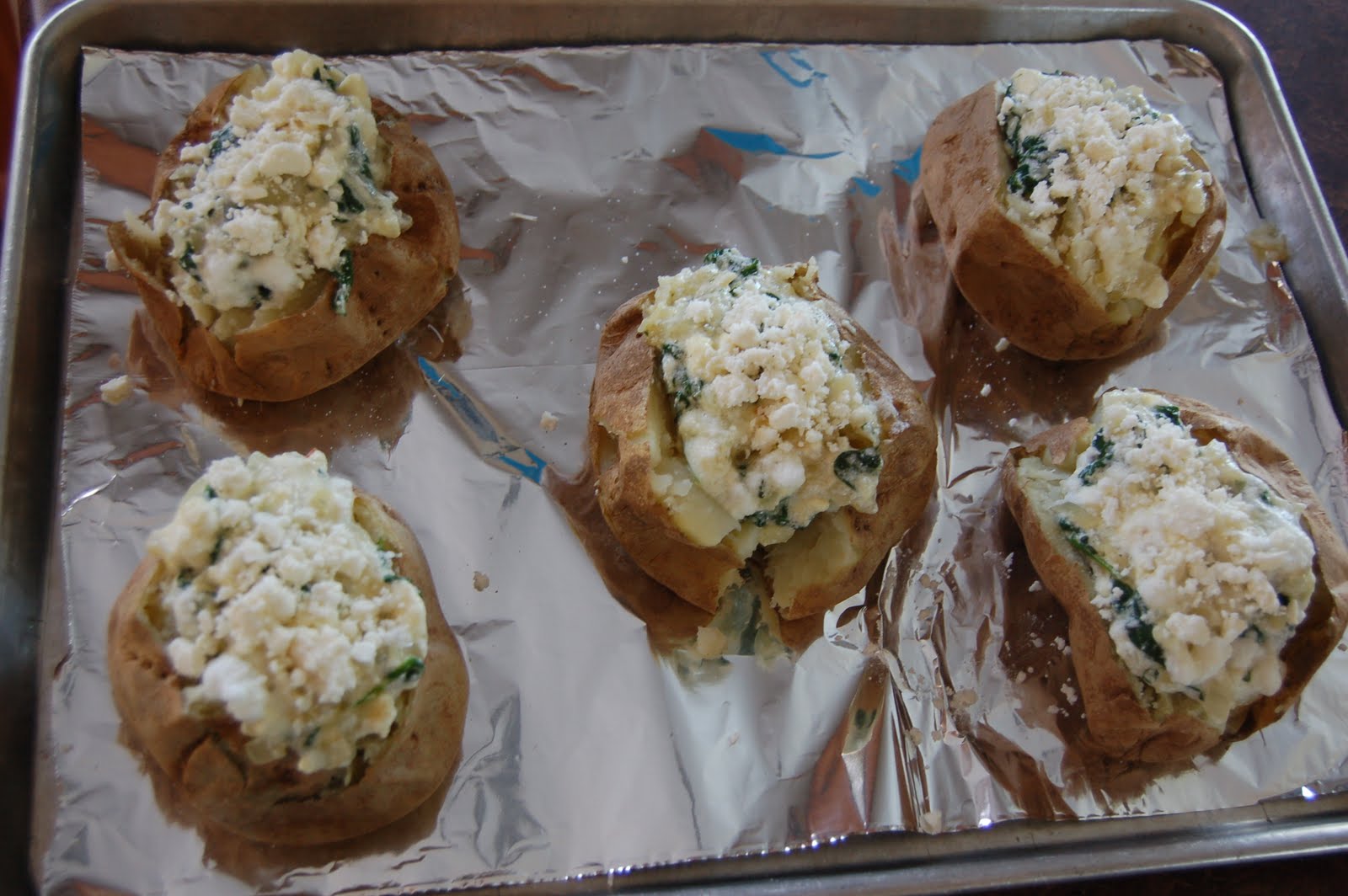 The Sparitarian: Baked Potatoes Florentine