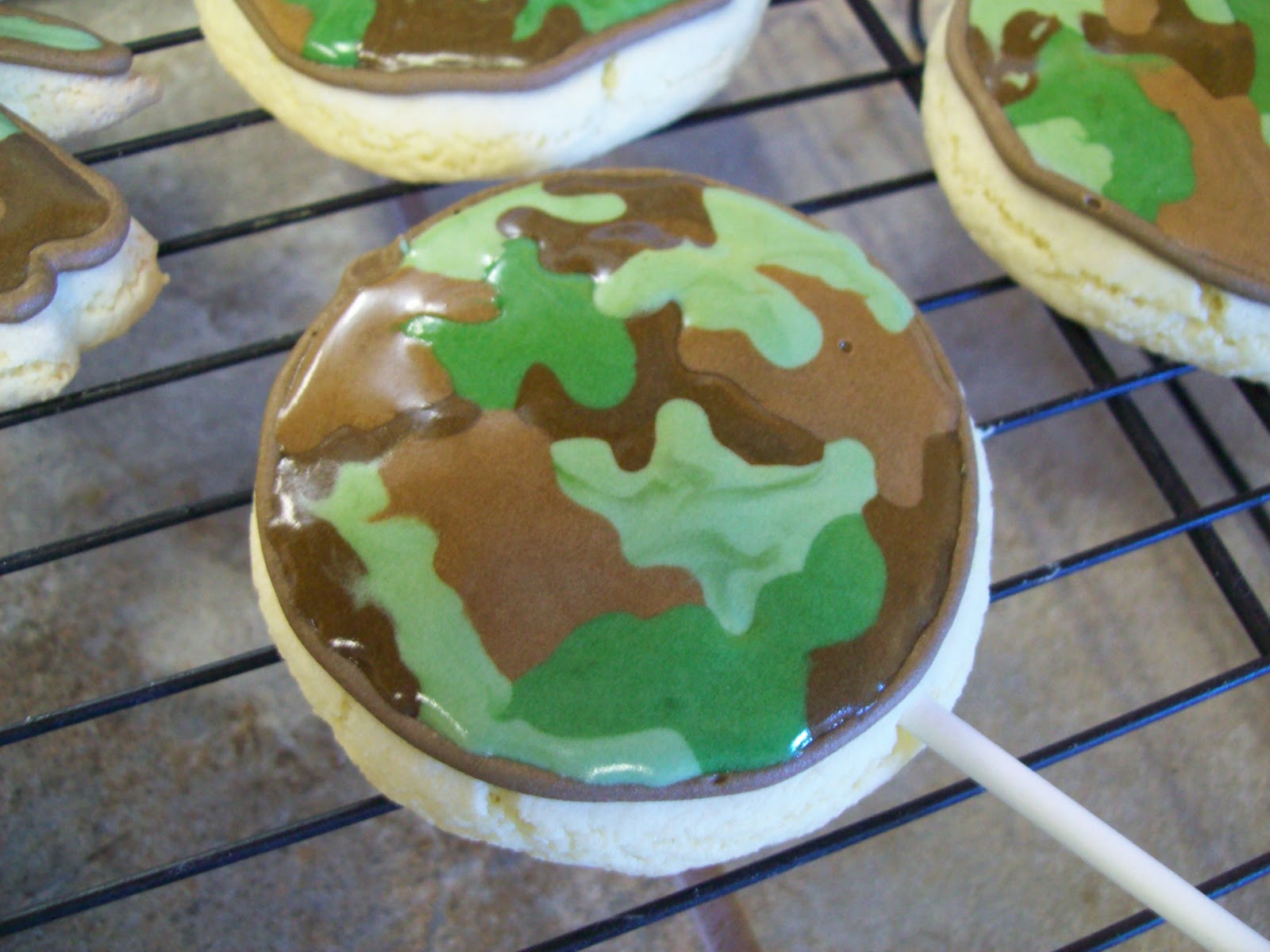 CedarGap Creations Cookies: CAMO Decorated Cookies $2 Each