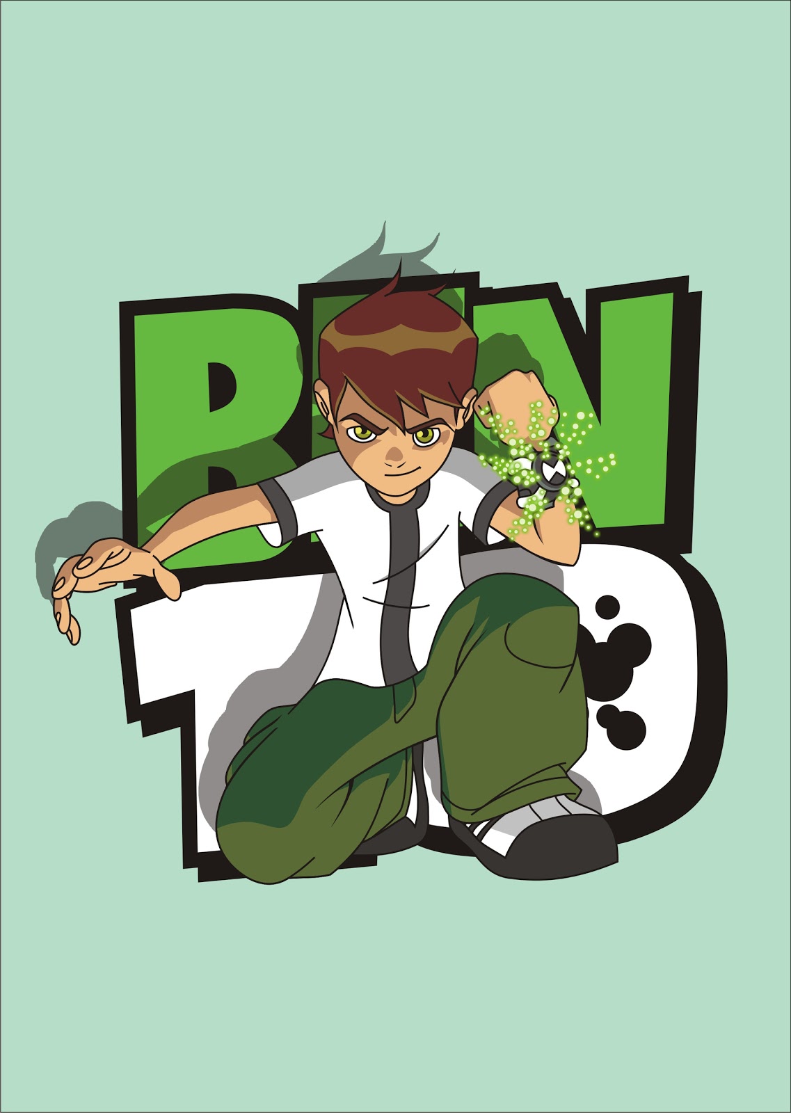JC DESIGN: Novo adesivo - Cartoon Ben 10