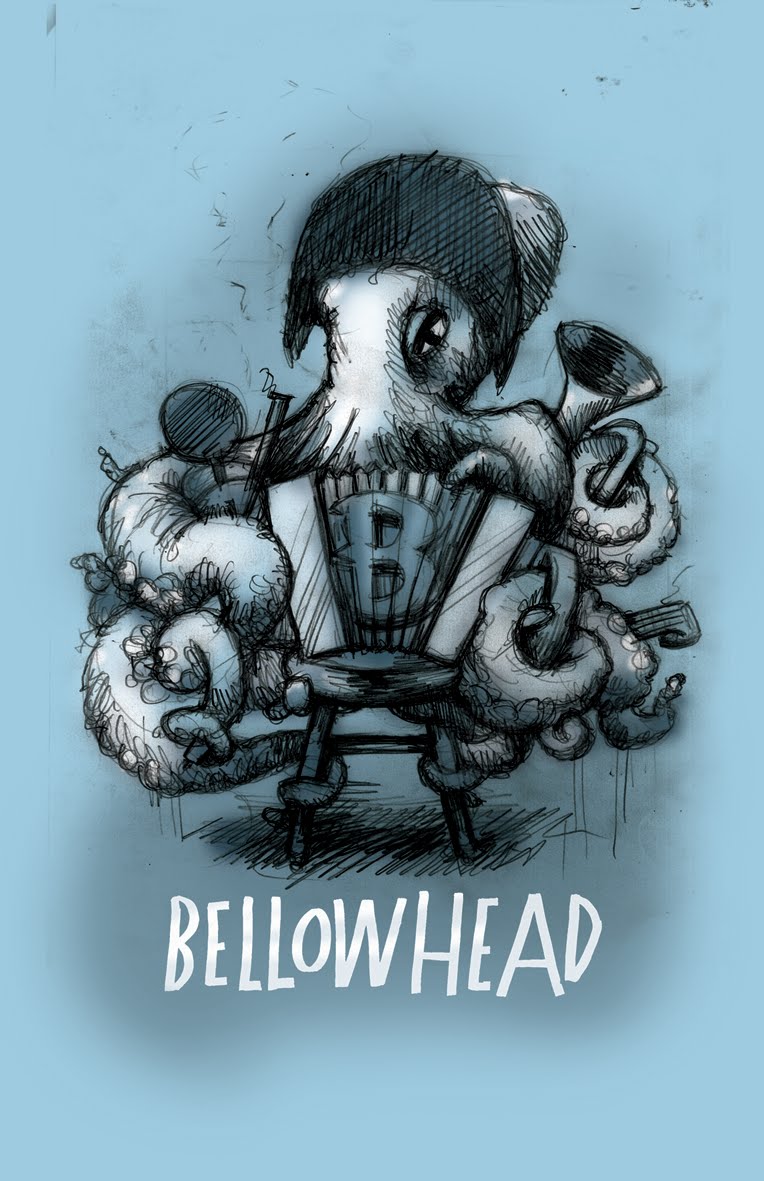 What I've been doing...: Bellowhead Merchandise illustration development