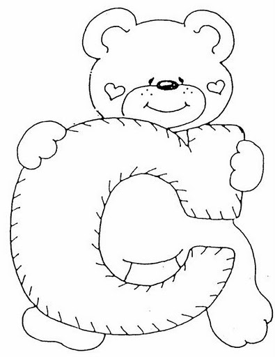 Alfabeto de ositos para colorear. - Oh my Alfabetos!