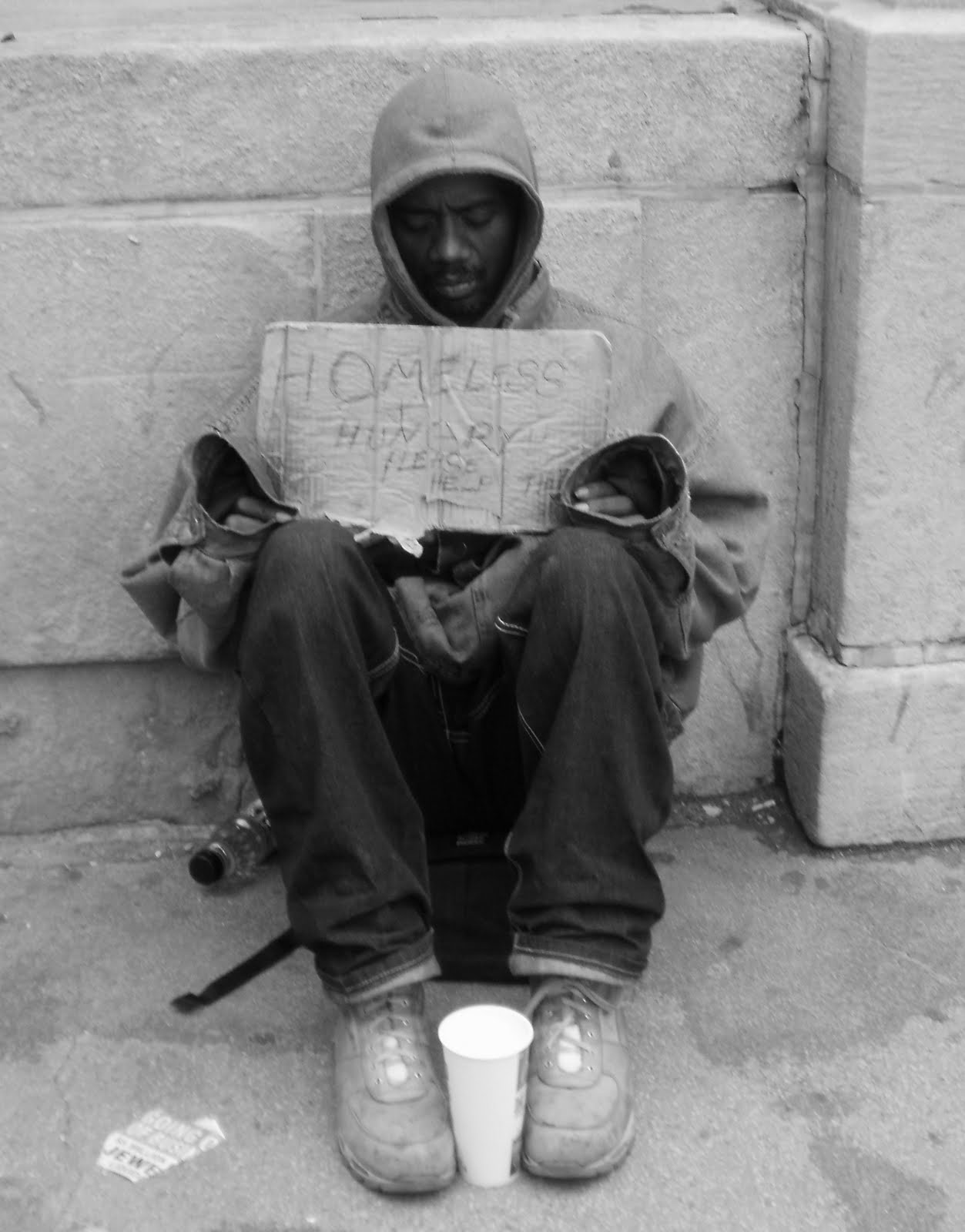 city and sky: homeless in Chicago