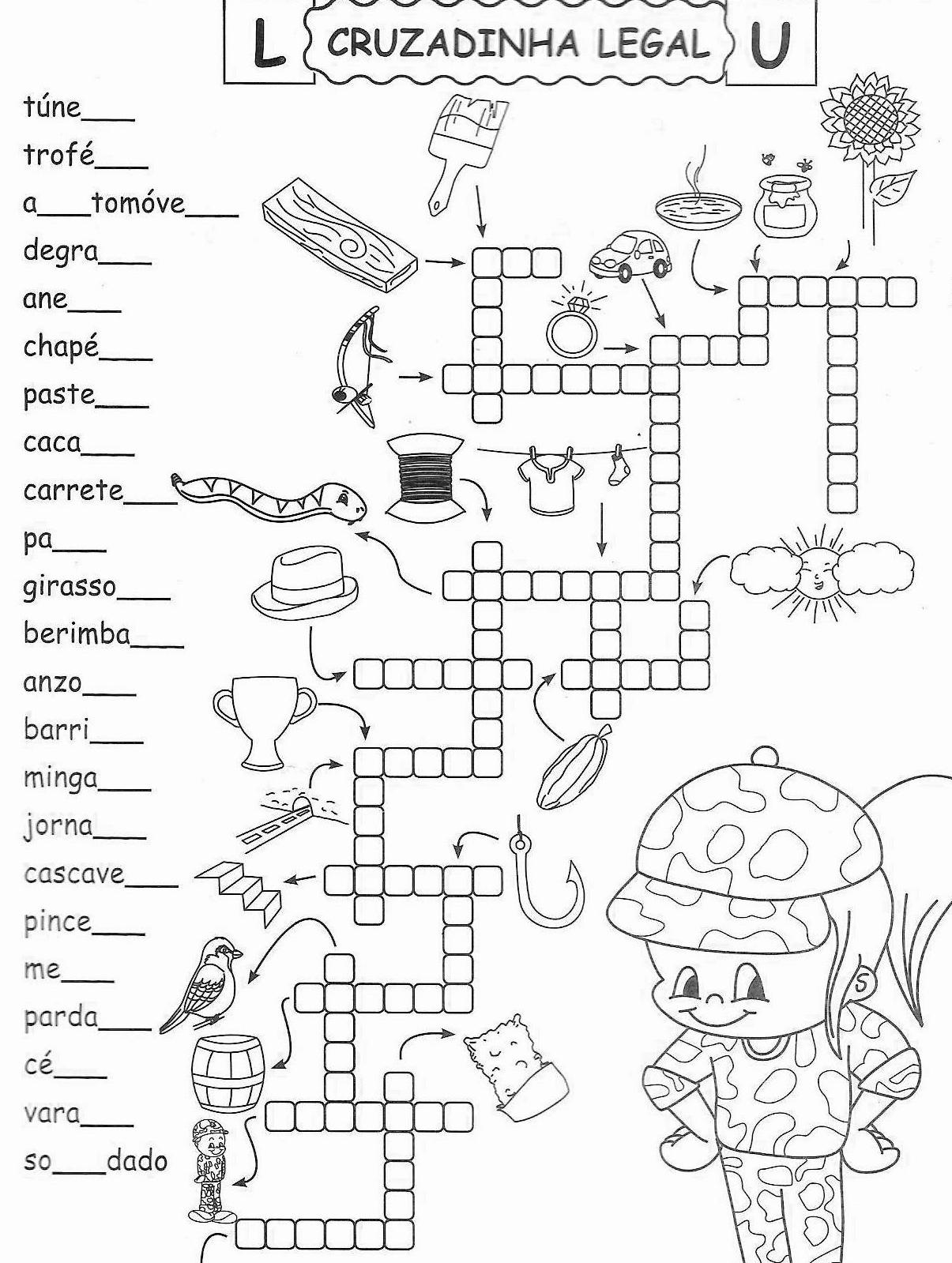 Eduque e transforme: ATIVIDADES COM CRUZADINHAS E CAÇA-PALAVRAS