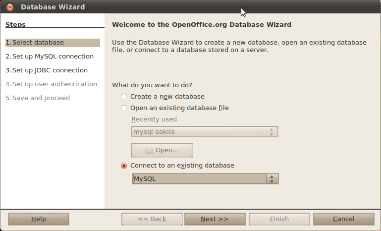 WeB LoG'S JuUiER: Connect MySQL with OpenOffice Database (Base)