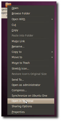 WeB LoG'S JuUiER: Open folder in terminal on Ubuntu