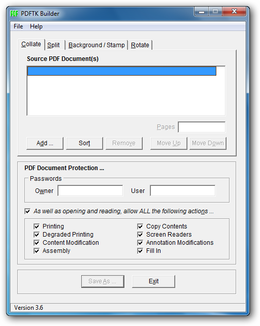 WeB LoG'S JuUiER: Merge & Split PDF by PDFTK Builder in Windows