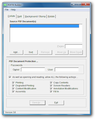 WeB LoG'S JuUiER: Merge & Split PDF by PDFTK Builder in Windows