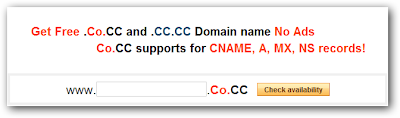 WeB LoG'S JuUiER: Get free domain name CO.CC