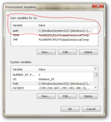 WeB LoG'S JuUiER: Environment Variables in Windows XP
