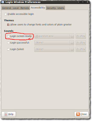 WeB LoG'S JuUiER: Disable sound when login screen ready