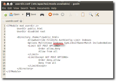 WeB LoG'S JuUiER: Apache2 enable & disable directory browsing on Lucid