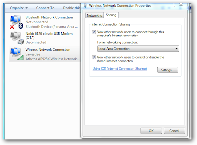 WeB LoG'S JuUiER: Sharing internet in Windows 7