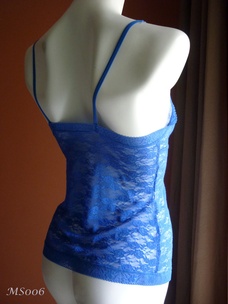 Intimate Fashions Gallery Marks And Spencer Cobalt Blue Lace Camisole Ms006